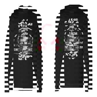 Sigma Claus Cool Santa Meme Rizzler Brainrot Christmas Long Sleeve T ...