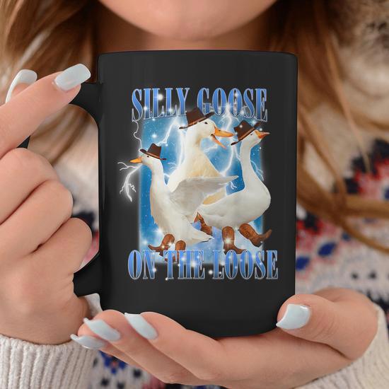 Loose Goose Memes Retro Goose Aesthetic Trendy Meme Silly Goose On The