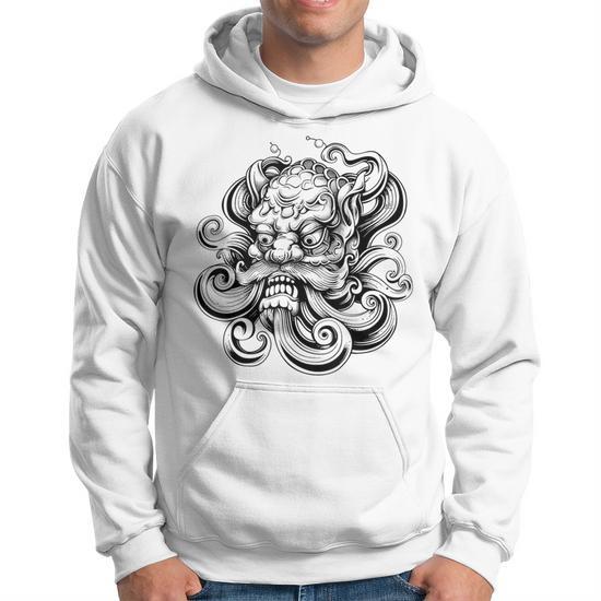 Arte Oni Japonesa HANYA SHINIGAMI ONI DESIGN GEOMETRIC KING GOLD Stock