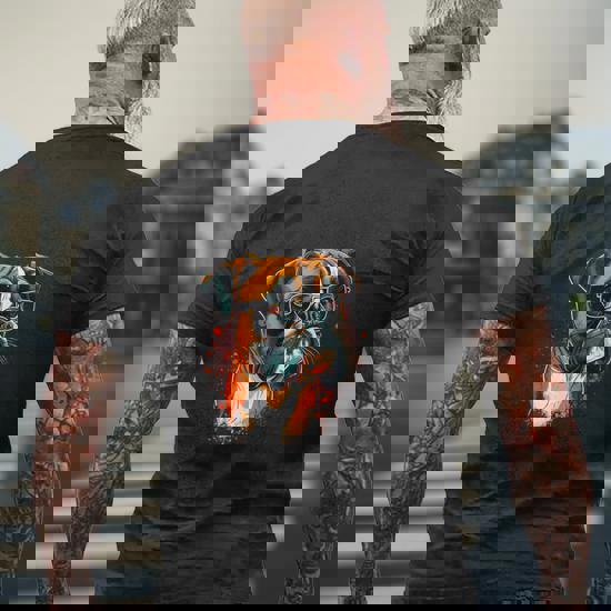 Camiseta Con Cara De Perro Boxer Divertida Cara De Perro Bóxer Con