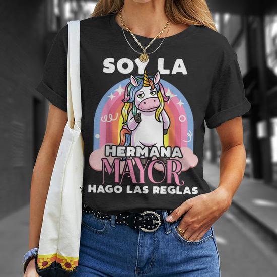 Soy La Camiseta De La Hermana Mayor Polera Niños Calambur Modelo Soy