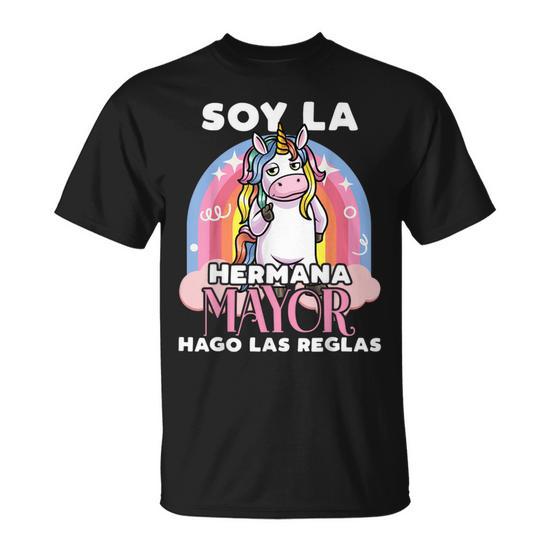 Soy La Camiseta De La Hermana Mayor Polera Niños Calambur Modelo Soy