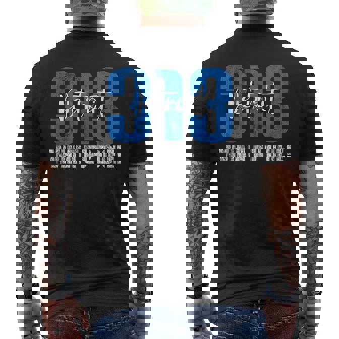 What Up Doe Detroit 313 Definition Detroiter Men's T-shirt Back Print ...