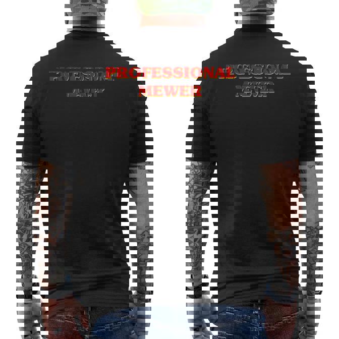 Mewing Mewing Technique Can't Talk I'm Mewing Men's T-shirt Back Print ...