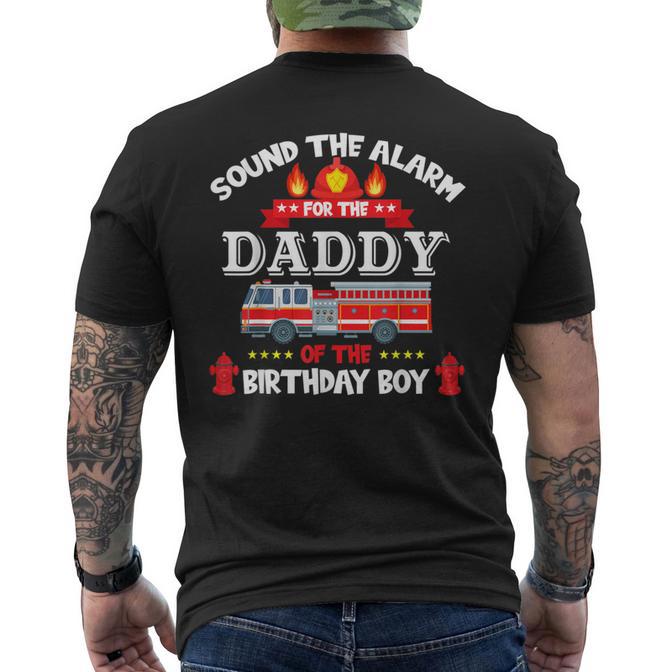 Sound The Alarm Grandpa Birthday Boy Fire Truck Lover Men's T-shirt ...