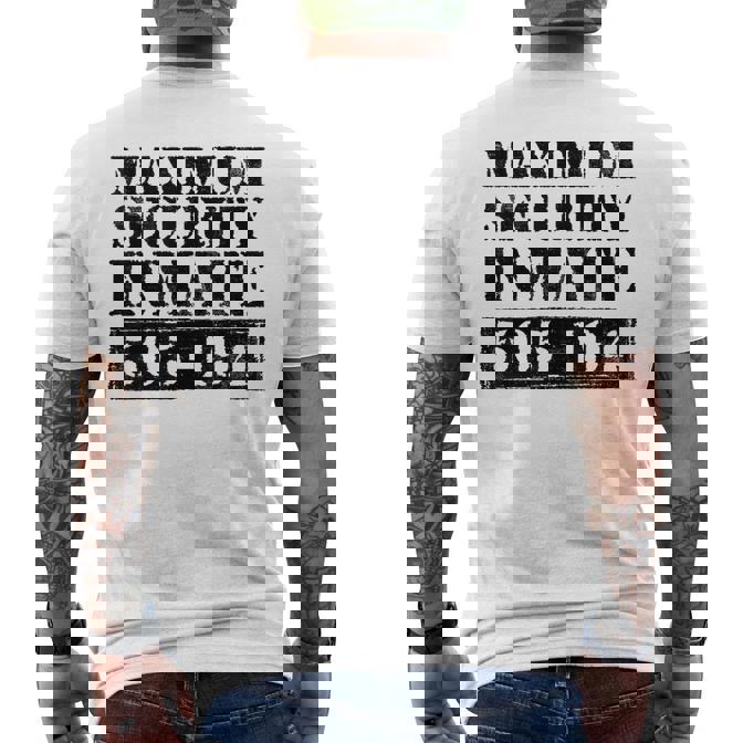 Federal Prison Inmate Jail Halloween Costume Party Fun Men's T-shirt ...