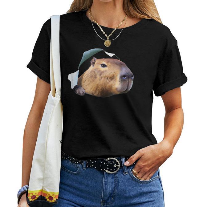 Linda Mascota Capibara De Tres Bebés Para Niñas Y Es Camiseta de mujer ...
