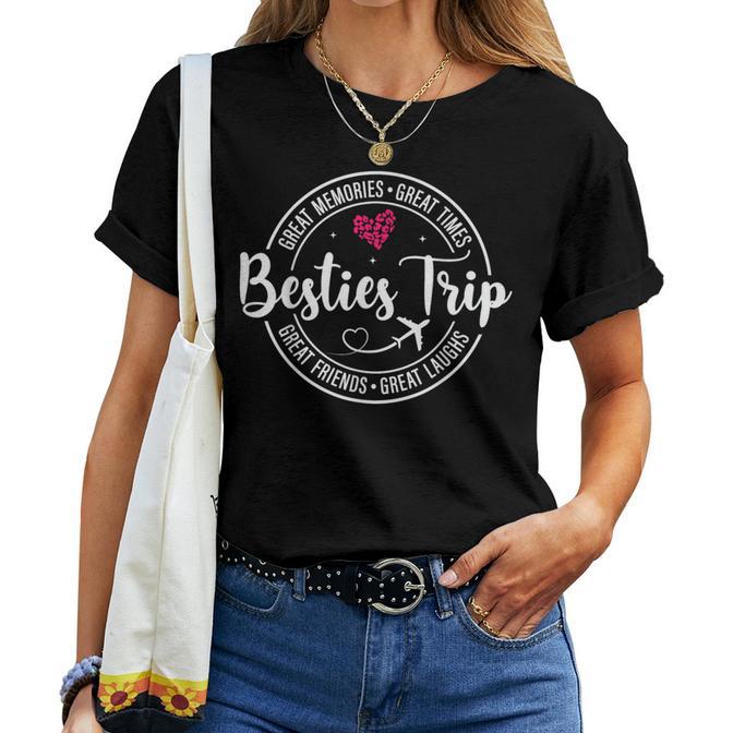 Girls Trip 2024 Weekend Vacation Matching Besties Women T-shirt | Mazezy