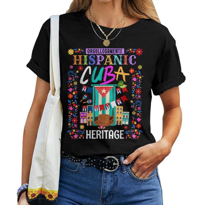 Cuban Flag Outfit Idea Latin Heritage For & Cuba Flag Women T-shirt ...