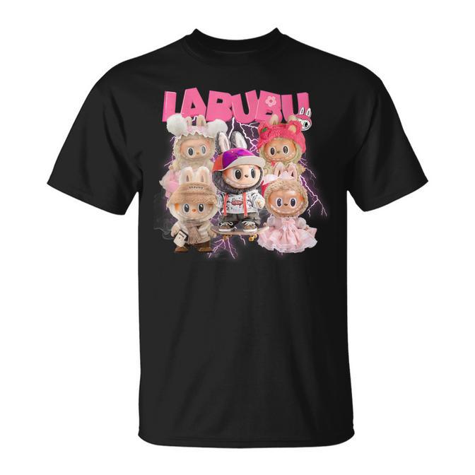 Cute Labubu Classic Pose Fun Labubu Lover T-Shirt - Seseable