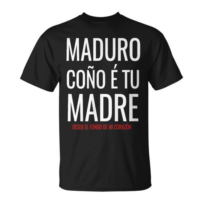 Venezuela Libre Fuera Maduro Bandera Mapa Camiseta unisex - Regaloses
