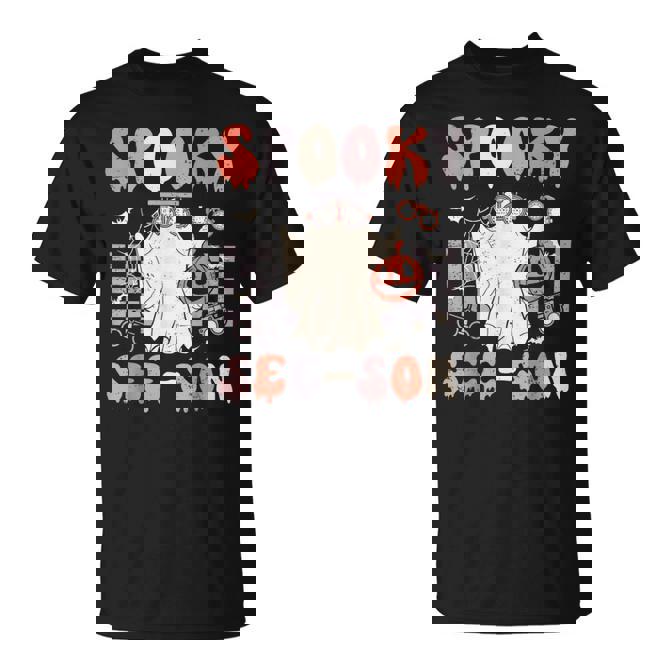 Pan-Tasmas Pantasmas Ghost Spooky Conchas Mexican Ghost T-Shirt | Mazezy