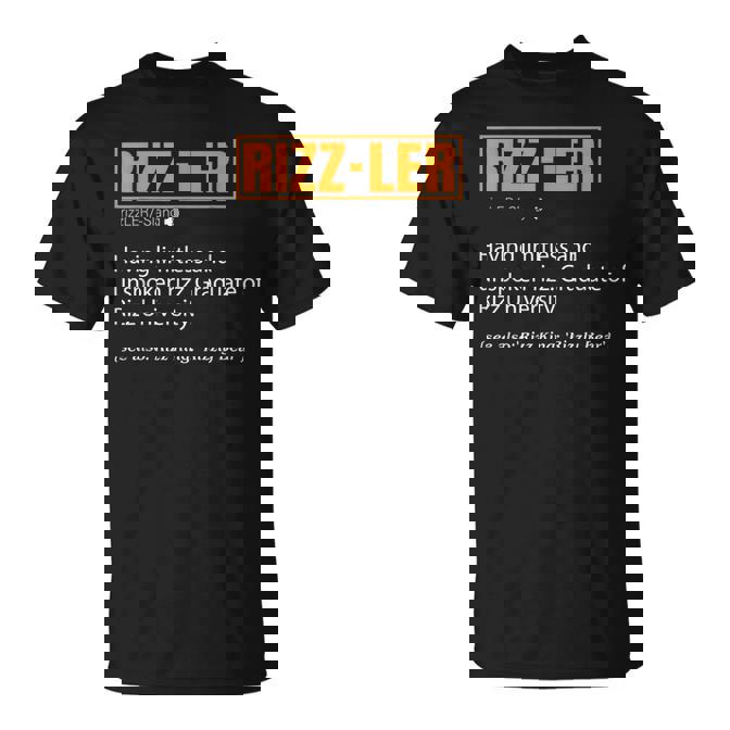 Skibidi Toilet Rizzler Rizz Memes Internet Memes Gen Z T-Shirt - Seseable