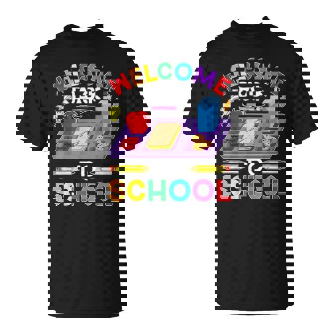 Welcome Back The Books Missed You Back To School T-Shirt | Mazezy