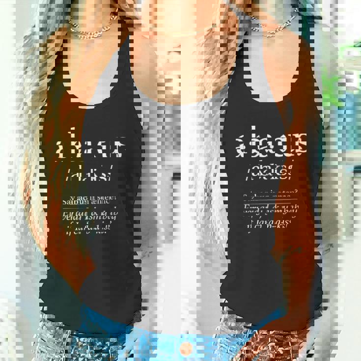 Abacus Tagalog Filipino Taglish Word Joke Sentence Tank Top - Monsterry