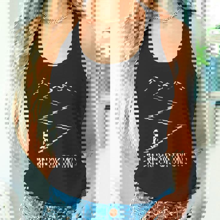 Earn Your Turns Vintage Ski Tour Touring Skitouring Skitour Tank Top ...