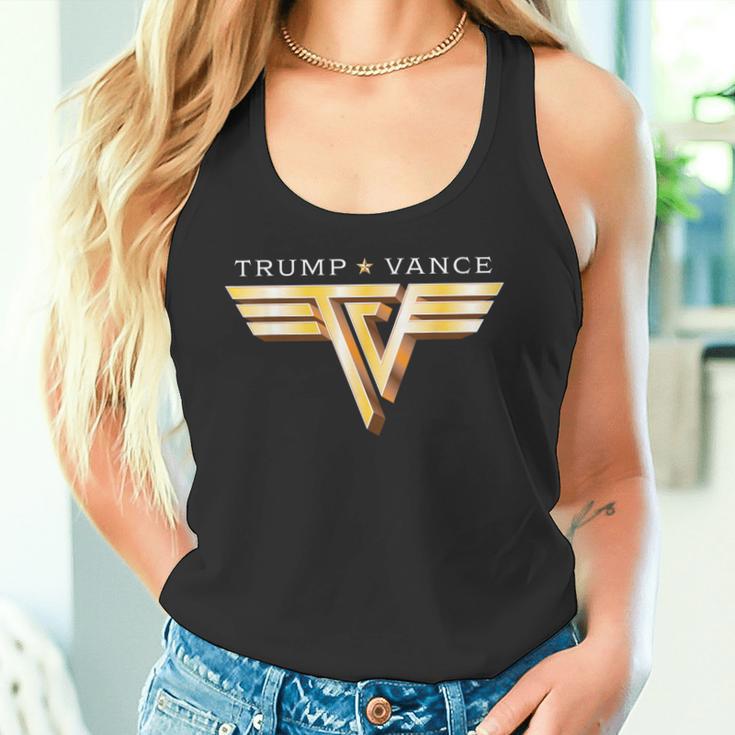 Trump Vance TV Rocker Gold Vintage Trump Vance 2024 Tank Top - Monsterry AU