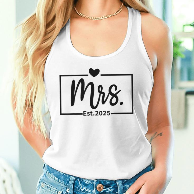 Mrs Est 2025 Just Married Wedding Wife Mr & Mrs Tank Top - Monsterry