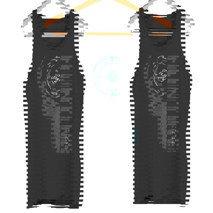 Sika Deer Hunting Clothes Antler Hunt Legend Hunter Tank Top - Monsterry UK