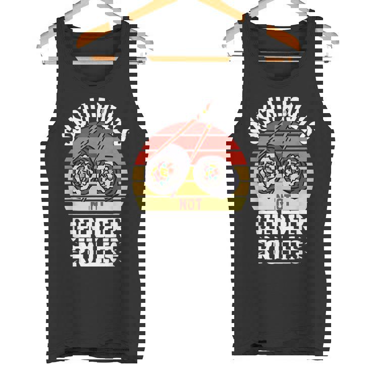 Sushi Rolls Not Gender Roles Gender Equality Tank Top - Monsterry