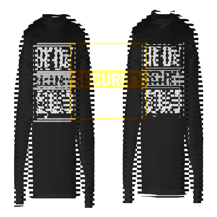 Birthday Security Squad Birthday Party Family Team T-Shirt | Mazezy