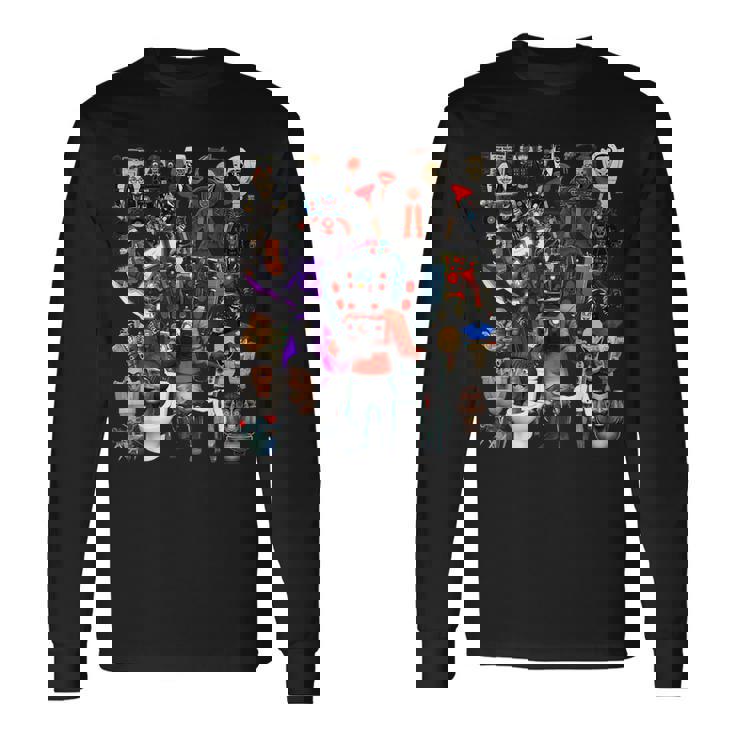 Cameraman Speakerman Tvman Video Game Birthday Boy Long Sleeve T-Shirt ...