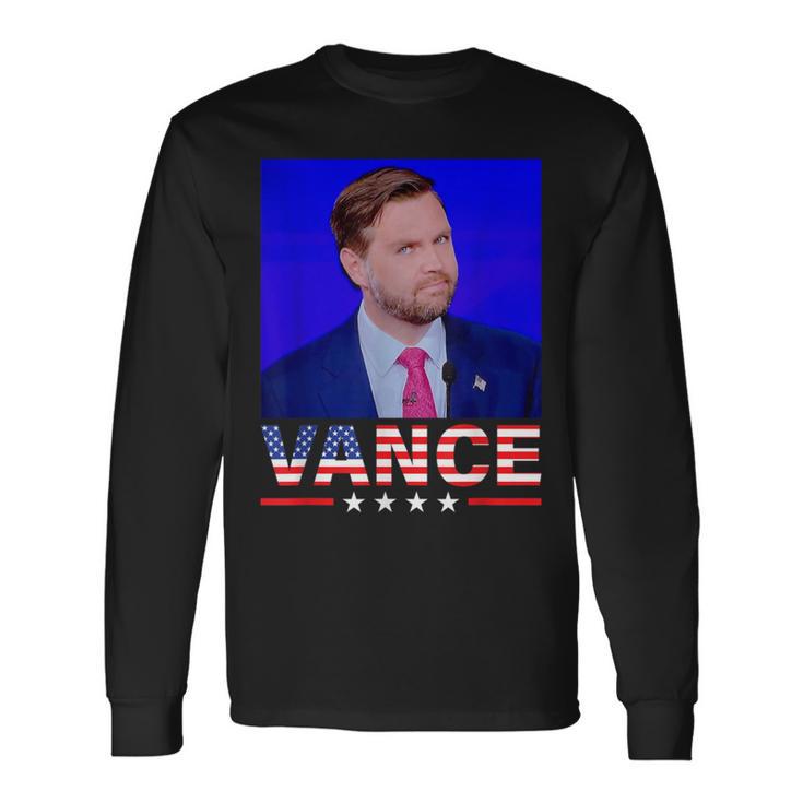 Jd Vance Eyes Look 2024 Debate Meme Long Sleeve T-Shirt - Thegiftio