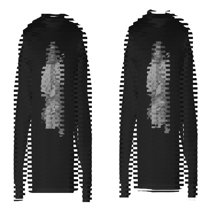 Geronimo Native American Indian Apache Warrior Hero Arizona Long Sleeve ...