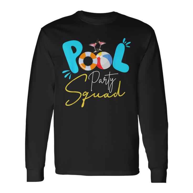 Pool Party Squad Birthday Summer Vacation Matching Family T-Shirt | Mazezy