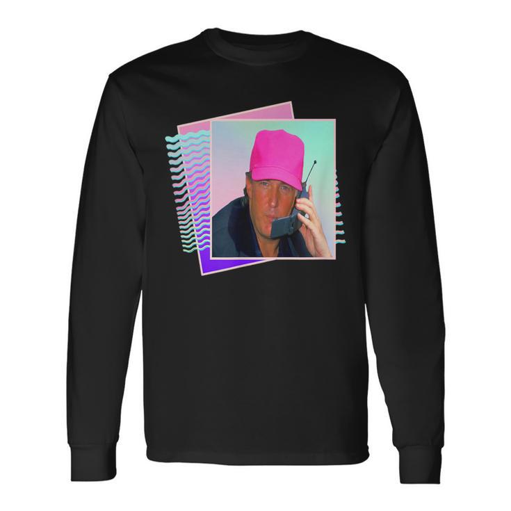 President Donald Trump Retro 80S 90S Graphic Long Sleeve T-Shirt ...