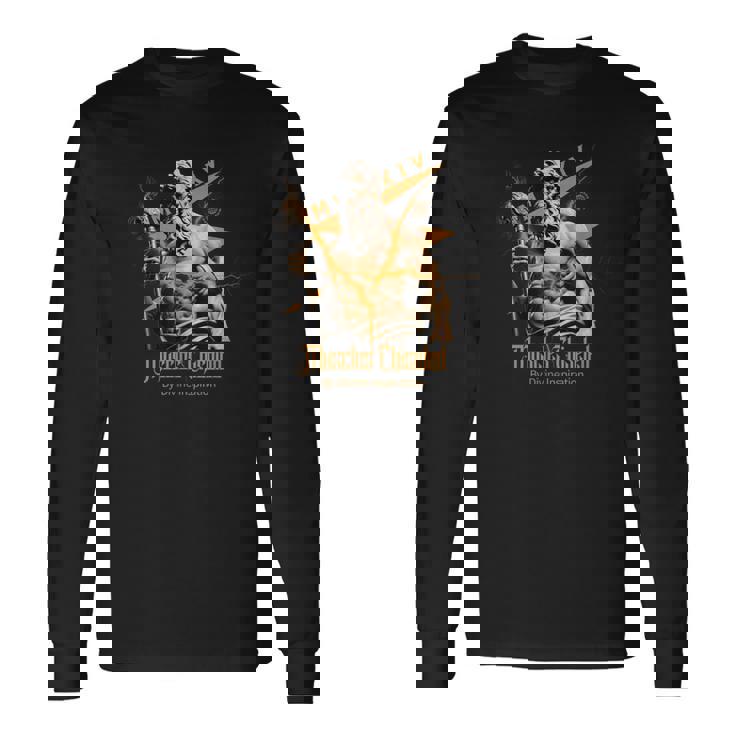 Zeus Greek Gods Thunder Mythology Gym Fitness Motivational Long Sleeve ...