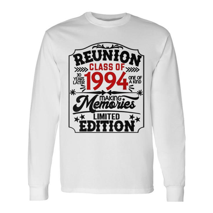 Class Of 1994 Group Reunion 30 Years School Spirit Long Sleeve T-Shirt ...