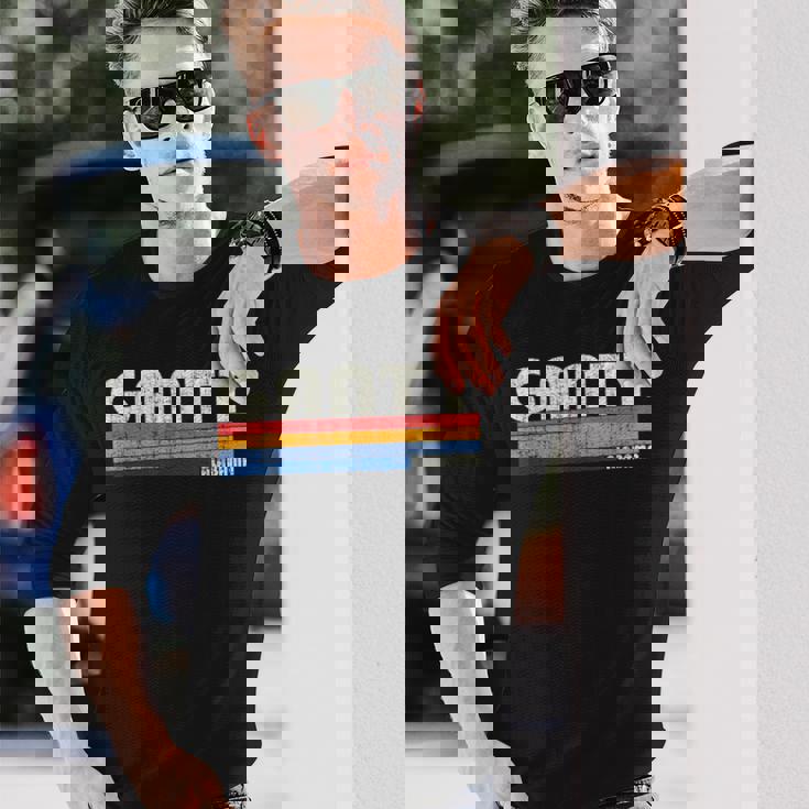 Retro Vintage 70S 80S Style Gantt Al Long Sleeve T-Shirt - Monsterry