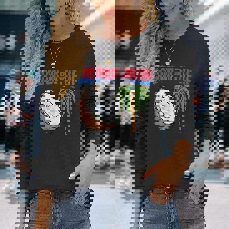 Coconut Pilled Coconut Tree Kamala Harris Coconut Tree Long Sleeve T ...