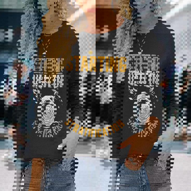 Gold Digging Prospector Starting Operation Stratification Long Sleeve T ...