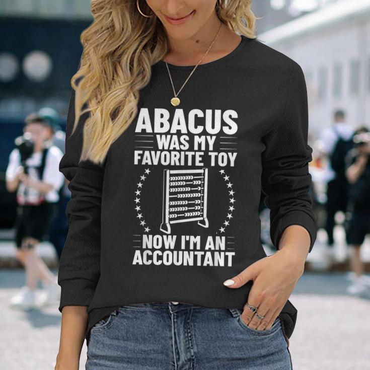 Math Teacher Accounting Bookkeeper Math Abacus Accountant Long Sleeve T ...