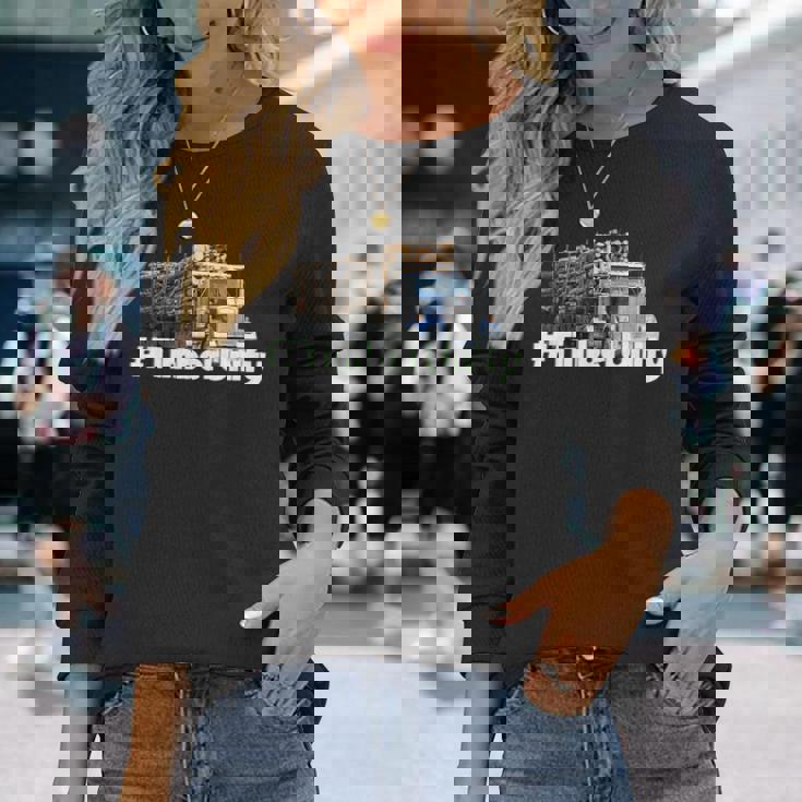 Timber Unity Log Truck Long Sleeve T-Shirt - Monsterry