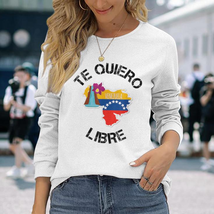 Venezuela Libre Fuera Maduro Bandera Mapa Camiseta de manga larga ...