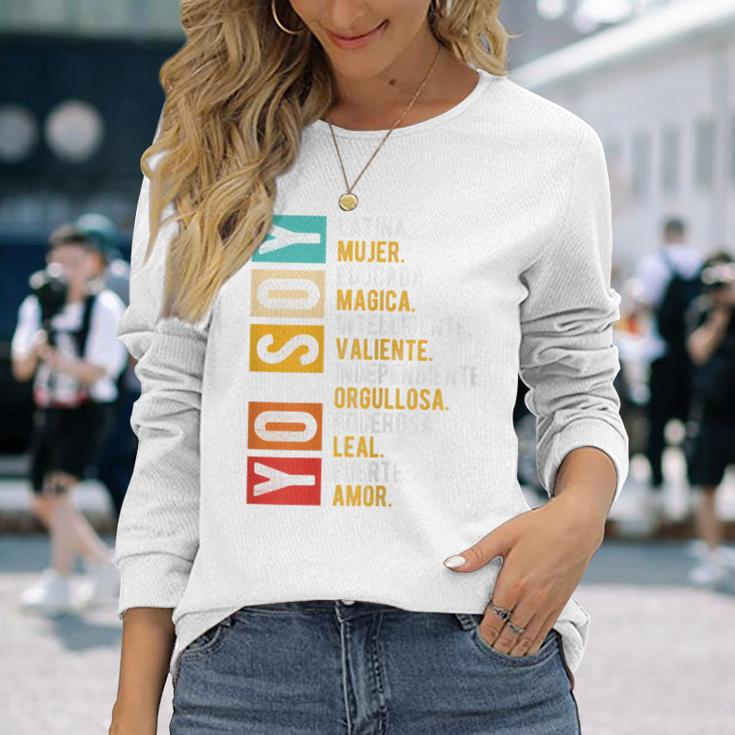 Yo Soy Latina Mujer Educada Magica Inteligente Latin Long Sleeve T ...