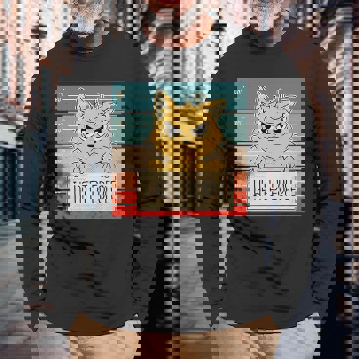 Cat Prison Jail Prisoner Bad Kitty Mugshot I Hate People Premium Long ...