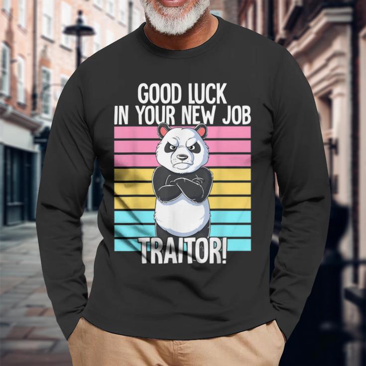 Good Luck In Your New Job Traitor Leaving Job Change Long Sleeve T ...
