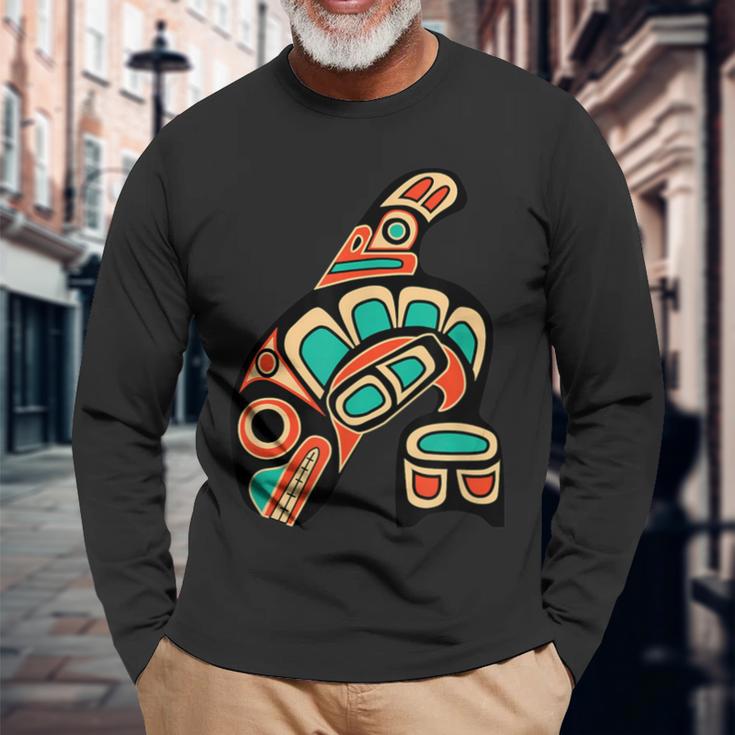 Pacific Northwest Orca Whale Native American Haida Tribal Long Sleeve T ...