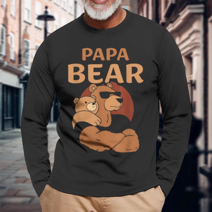 Papá Oso Amante Pun Osos Animales Camiseta de manga larga - Regaloses