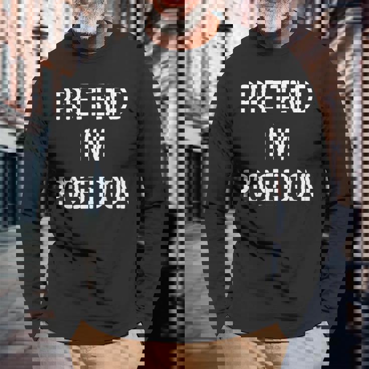 Pretend Poseidon Greek God Easy Costume For Halloween Party Long Sleeve ...