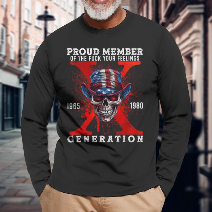 Proud Member Of Your Feelings Horror Skull X Generation Long Sleeve T ...