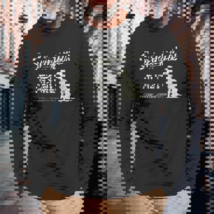 Springfield Eating Pets Fetch & Grill Trump Humor Long Sleeve T-Shirt ...