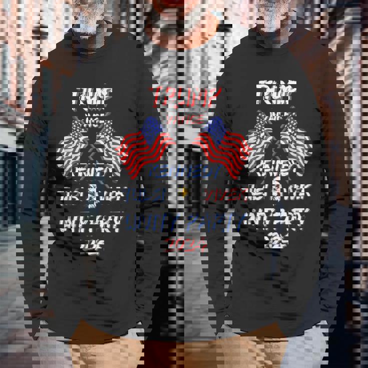 Unity Party 2024 Trump Vance Kennedy Tulsi Vivek Long Sleeve T-Shirt ...