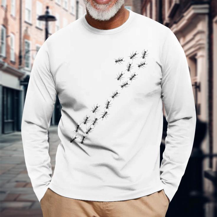 Marching Ants Bug Stuff Ant Farm Insect Collector Long Sleeve T-Shirt ...