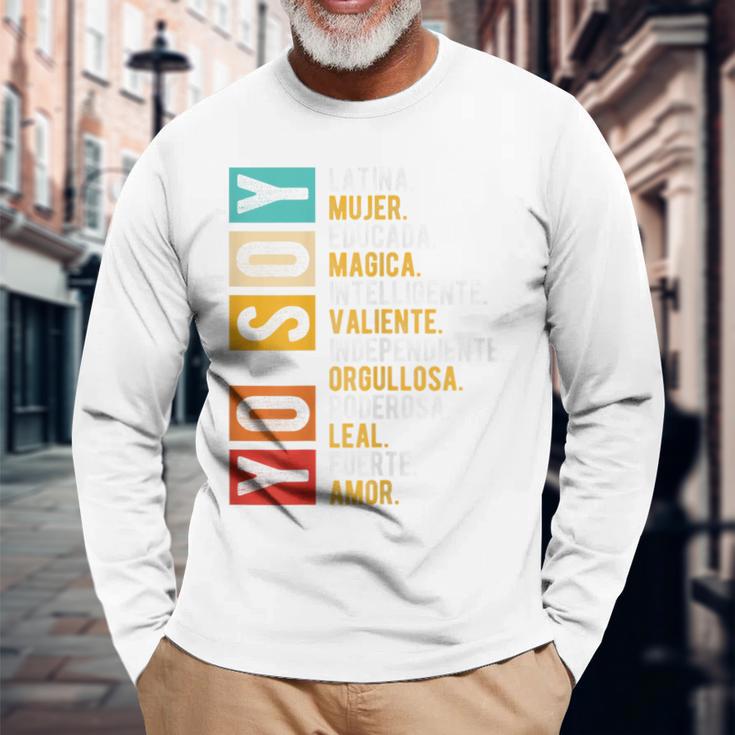 Yo Soy Latina Mujer Educada Magica Inteligente Latin Long Sleeve T ...