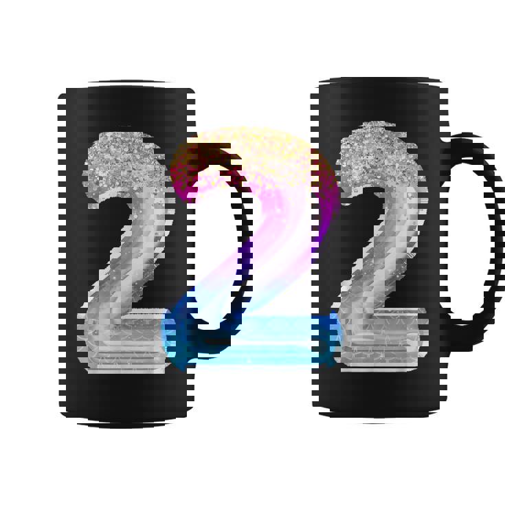 2Nd Birthday Girls Mermaid Party Balloons 2 Second Two Coffee Mug ...